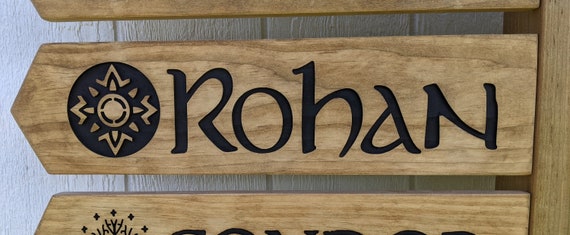 Rohan Road Sign Lord of the Rings - Etsy
