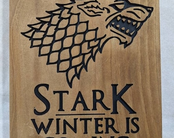 House Stark Sign - Etsy