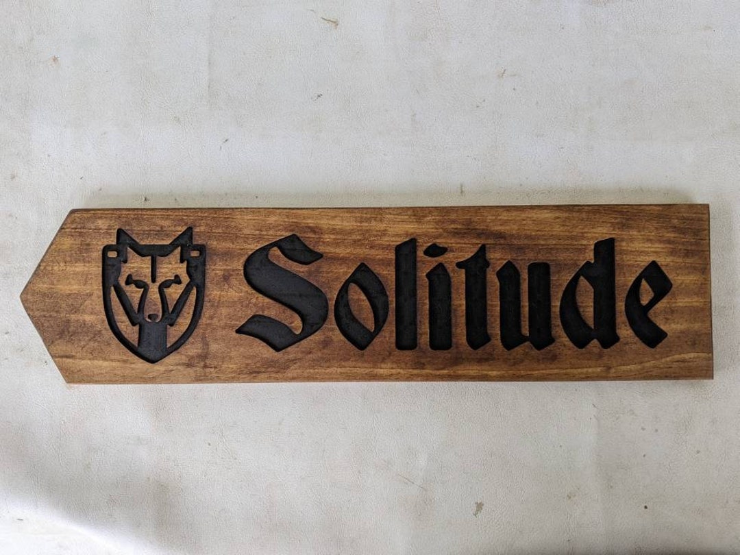Solitude Sign Skyrim - Etsy
