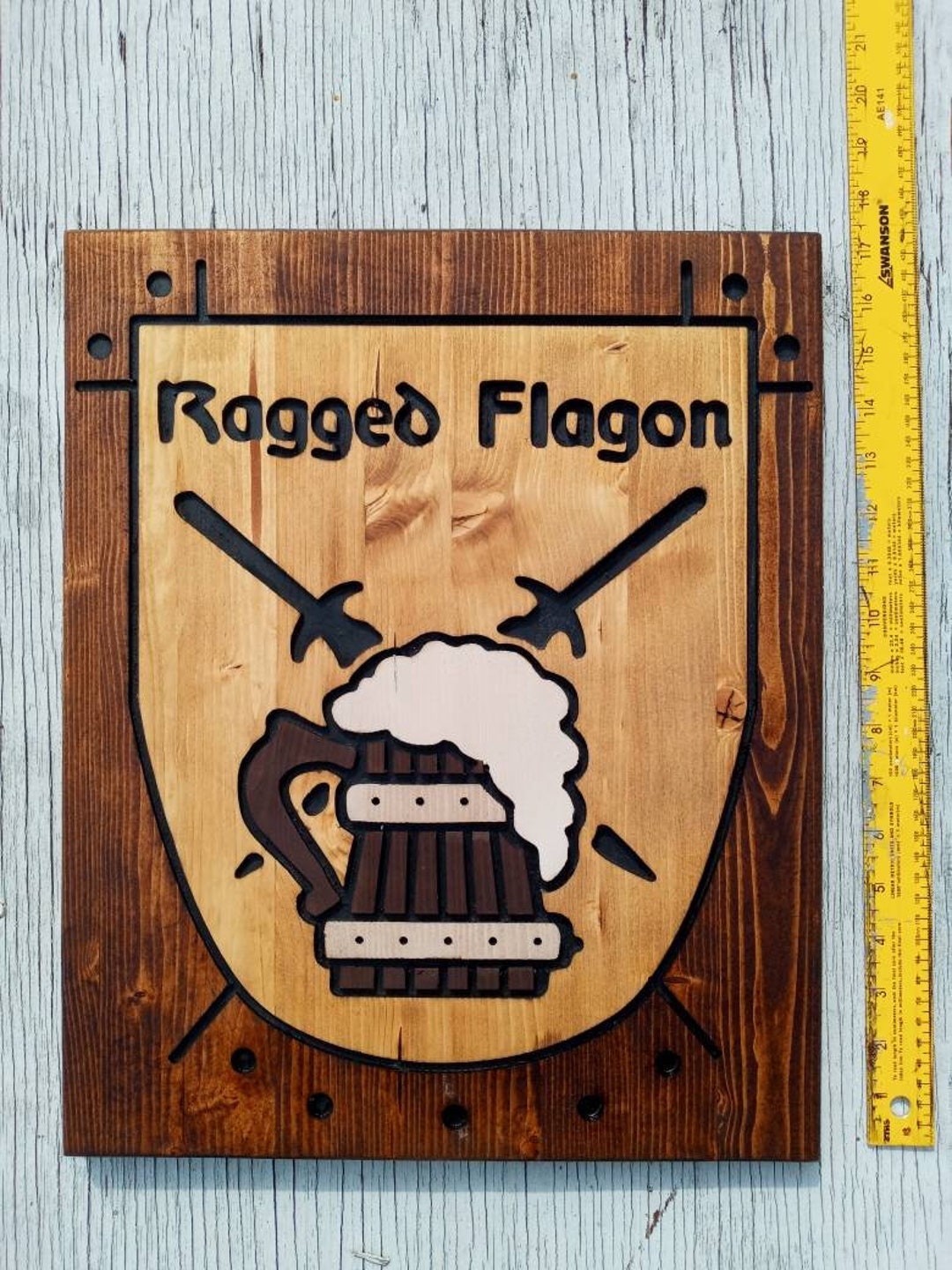 Skyrim Shop Sign Ragged Flagon - Etsy