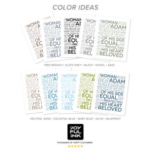 Matthew Henry Quote Print With Free US Shipping. (god Adam Eve) "woman ...