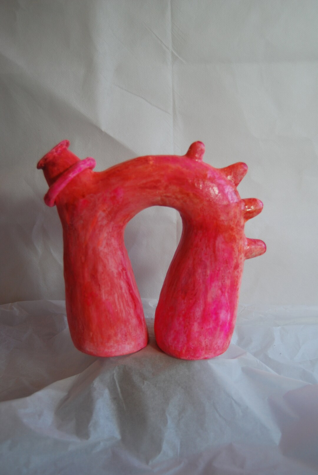 Biomorphic Pink Vessel Table Top Vase-trendsetting Decor-one-of-a-kind ...