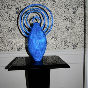 Abstract Large Contemporary Vessel With Lid- Preorder- Trendsetting ...
