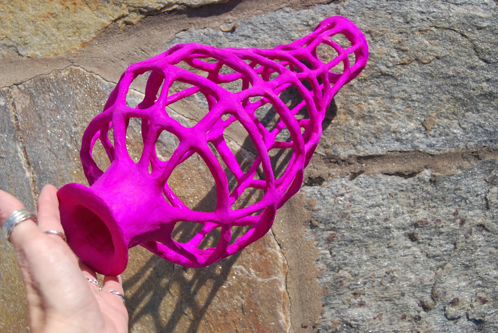 Wire Clay Vessel Clay Sculptural Vase Contemporary Decor - Etsy