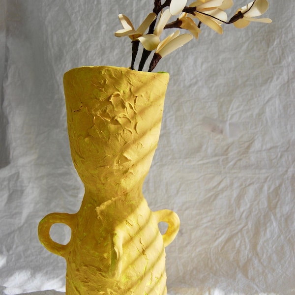 Paper Clay Vase - Etsy