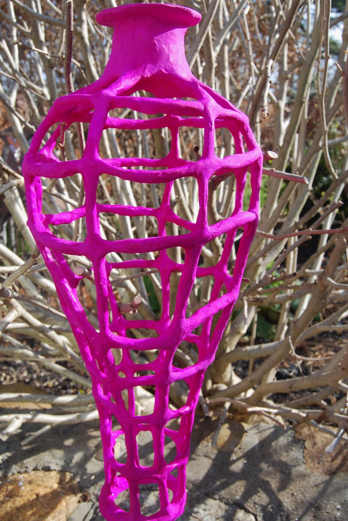 Wire Clay Vessel Clay Sculptural Vase Contemporary Decor - Etsy