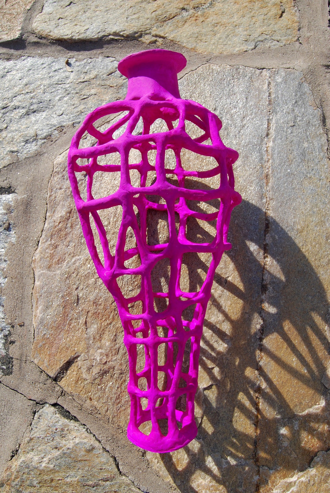 Wire Clay Vessel Clay Sculptural Vase Contemporary Decor - Etsy