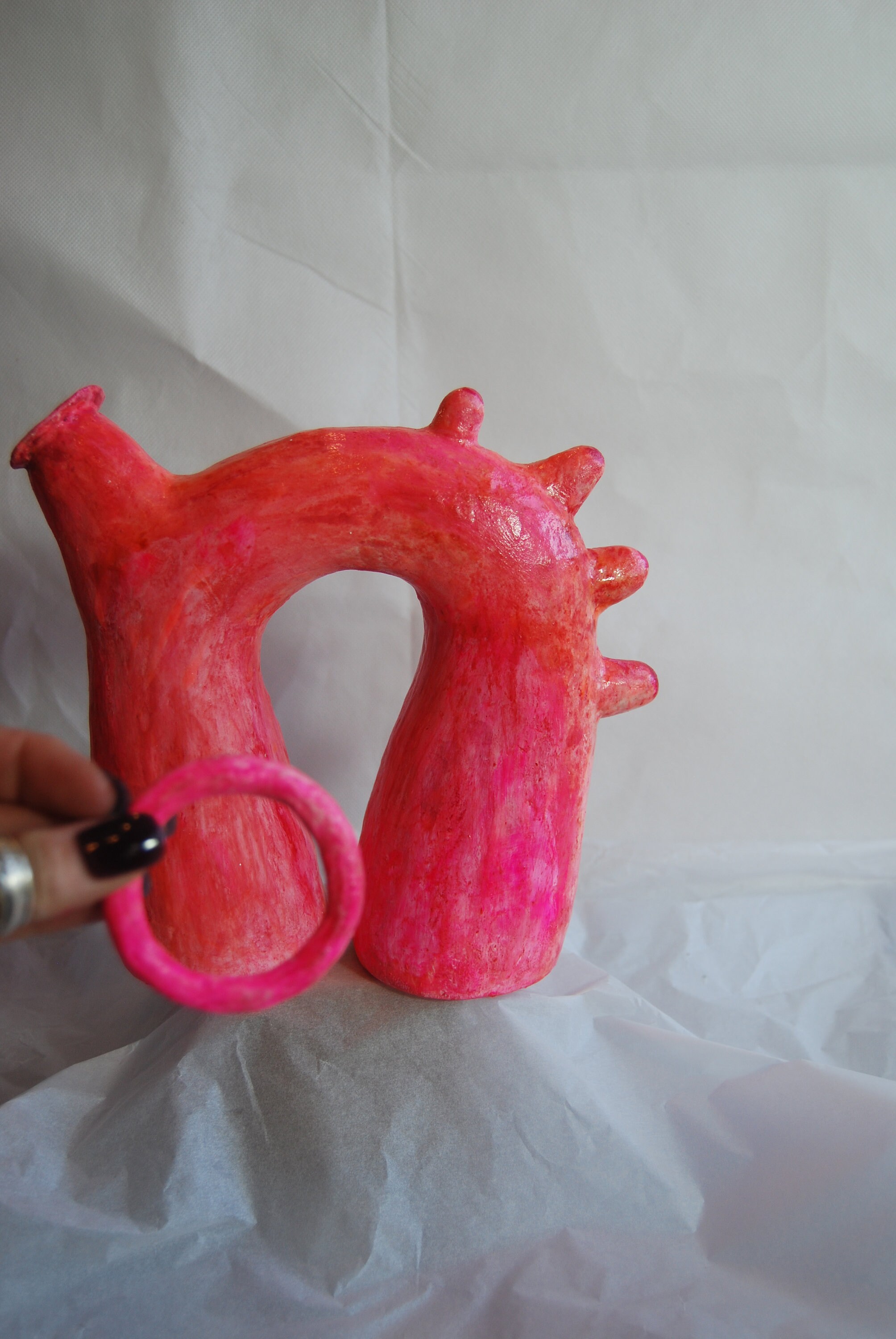 Biomorphic Pink Vessel Table Top Vase-trendsetting - Etsy