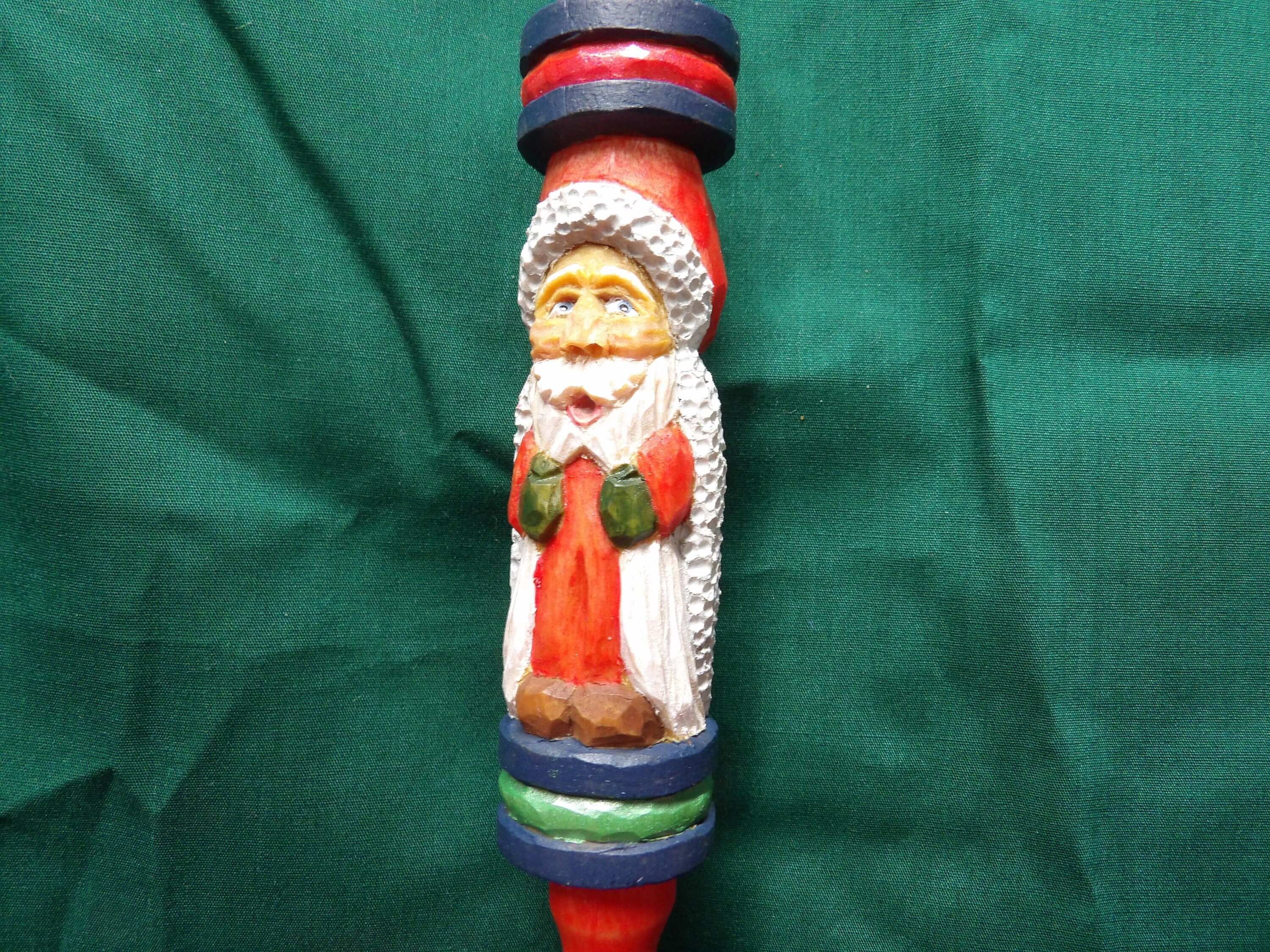 Hand Carved Full Body Santa in A Craft Rolling Pin - Etsy
