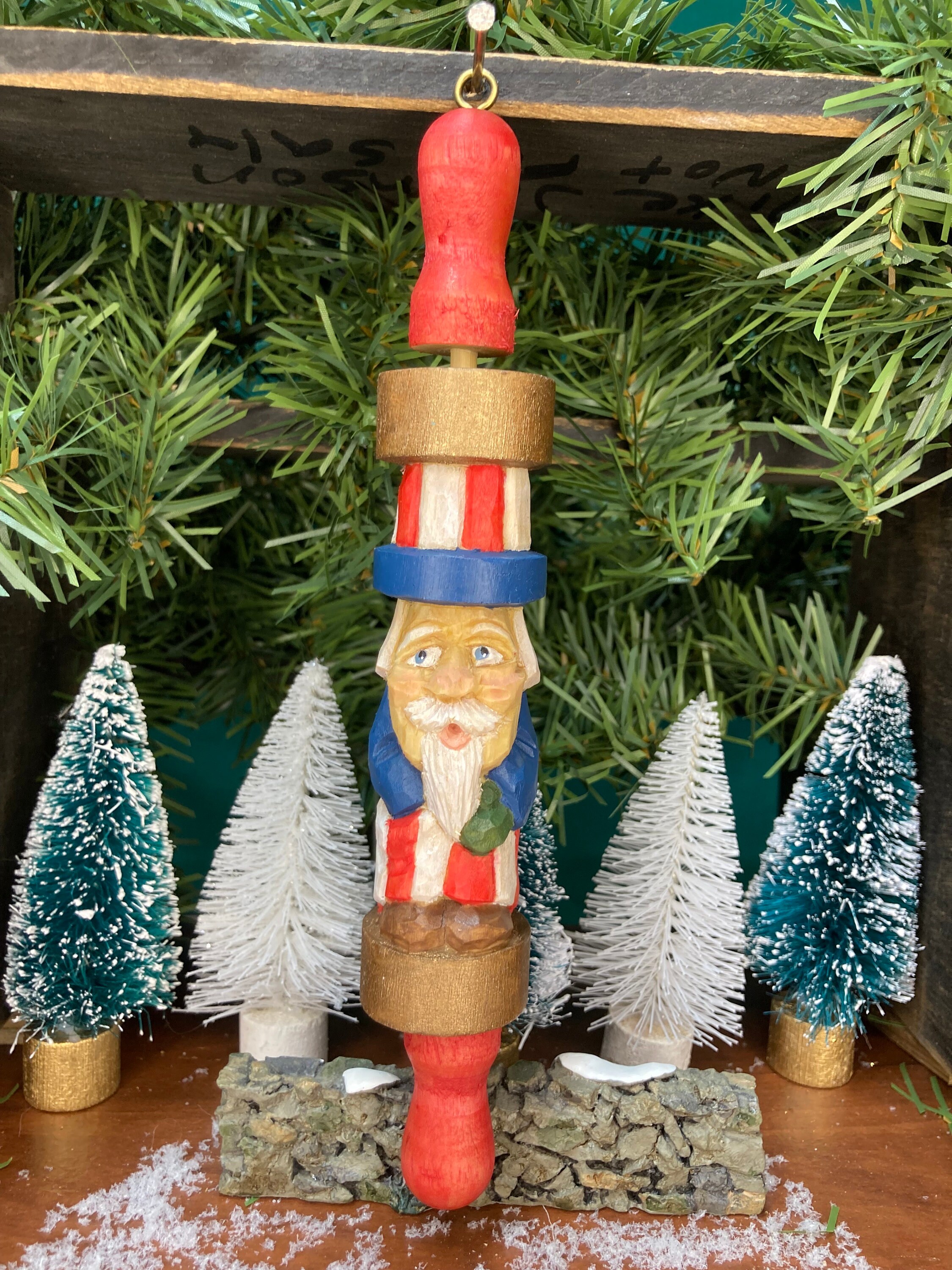 Full Body of Uncle Sam Hand Carved Into A Craft Rolling Pin - Etsy