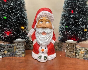 One of a Kind | Hand Carved | Santa | Wood | Adair Rucker | Unique ...