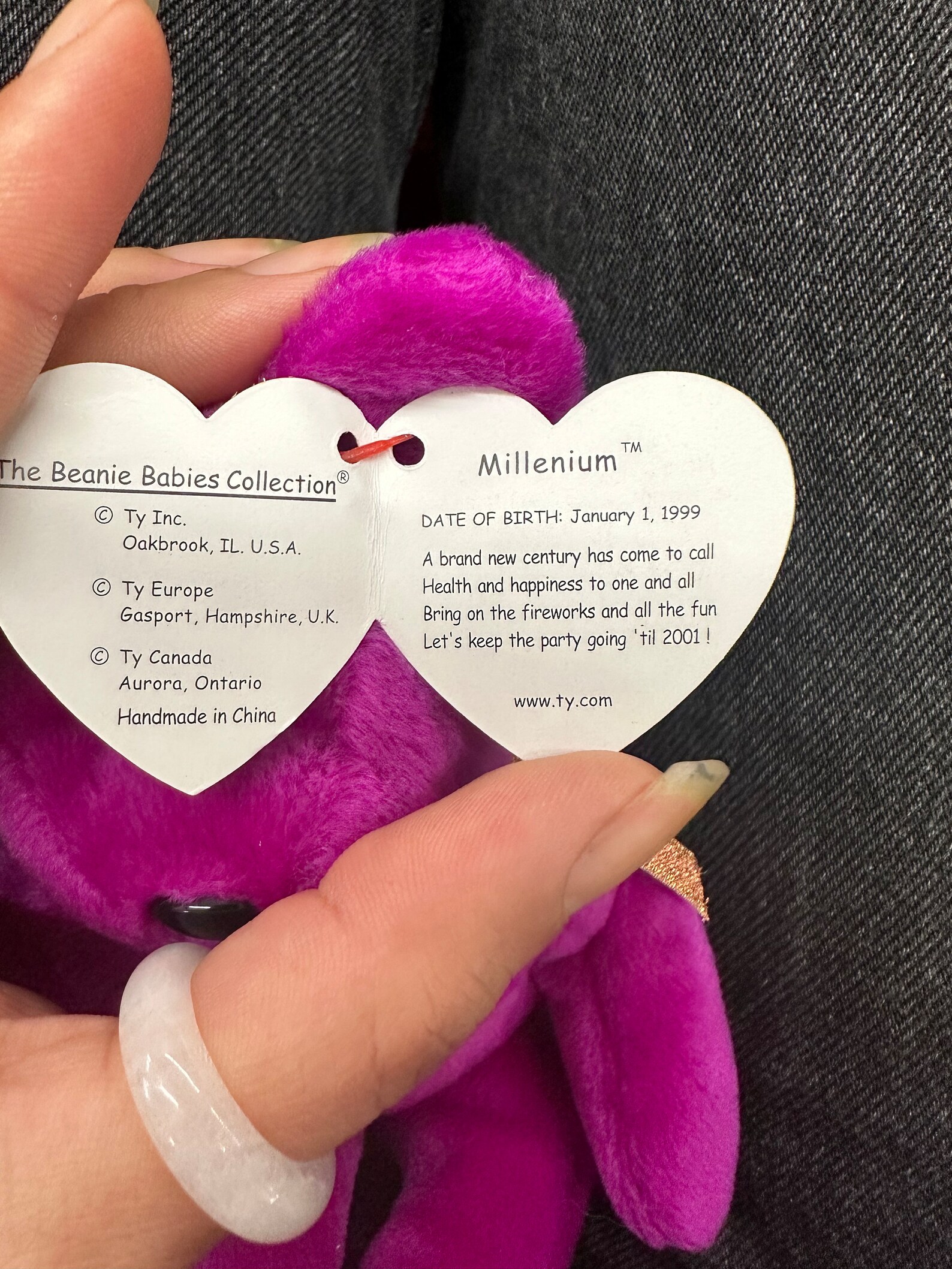 Very Rare TY Beanie BABY Millennium Tag Errors - Etsy