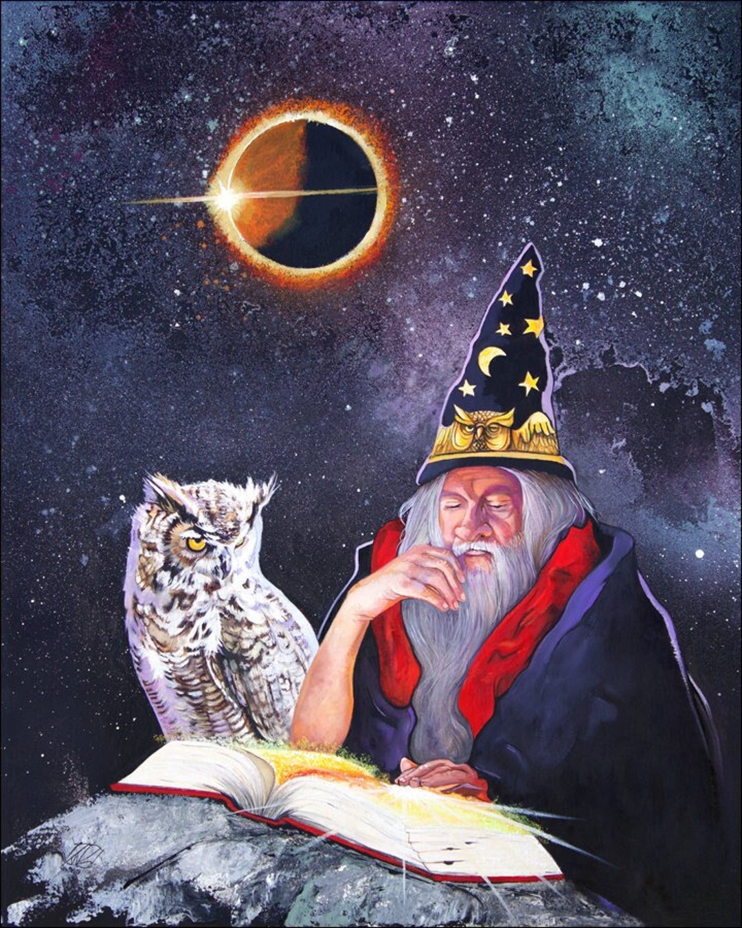 Original Painting - "eclipse (signs & Portents)" - 16 X 20 Fantasy Art ...