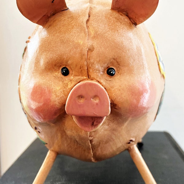 Metal Pig - Etsy