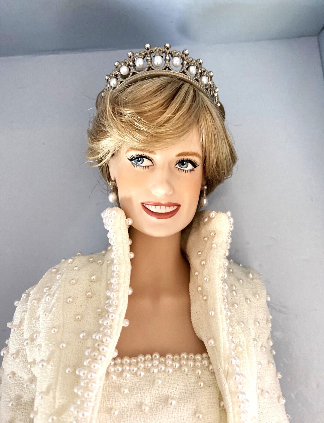 The Franklin Mint Princess Diana Doll Princess Of Wales Porcelain