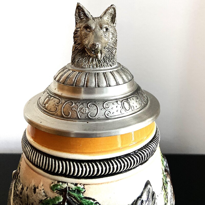 Ceramic Wolf Head - Etsy