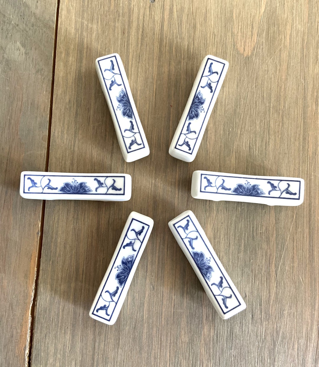 Chopstick Rests Ceramic Chopstick Rests Knife Rests Blue - Etsy