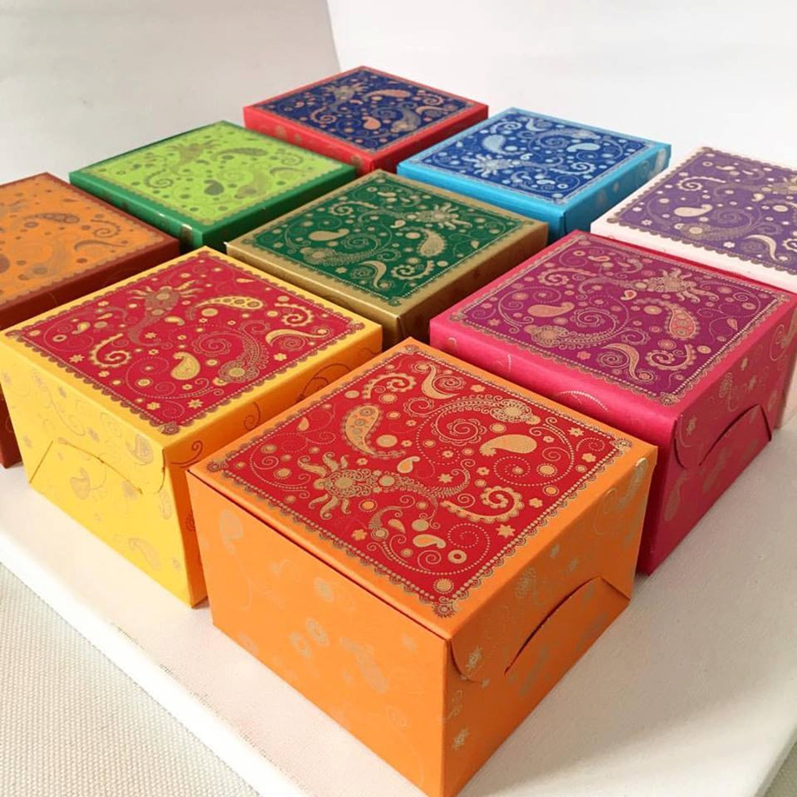 Cake Box Wedding Favor Box Indian Wedding Box Holiday Box - Etsy