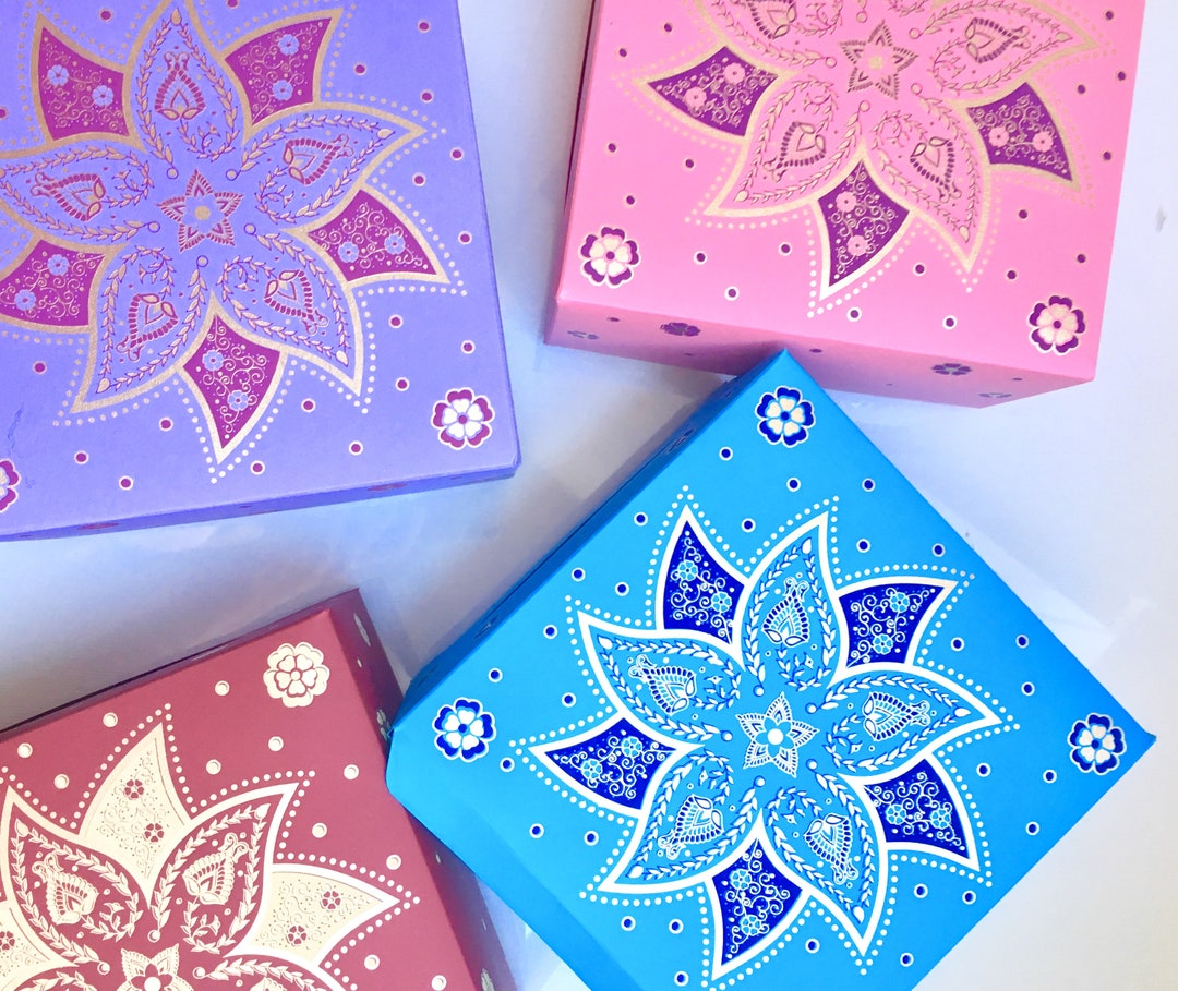 Large Cake Box, Wedding Favor Box, Indian Wedding Box, Cupcake Box ...