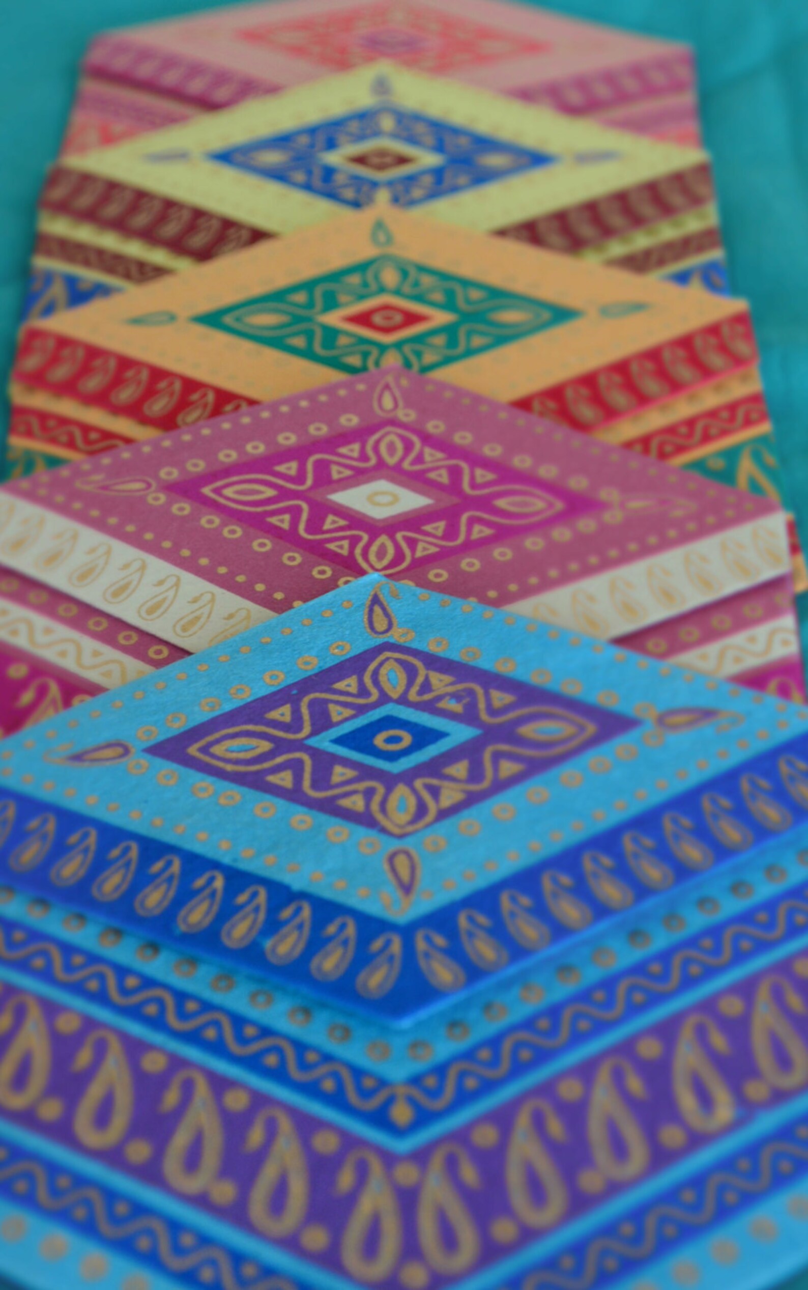 5 Hexagon Greeting Cards With Envelopes Holiday Gift | Etsy