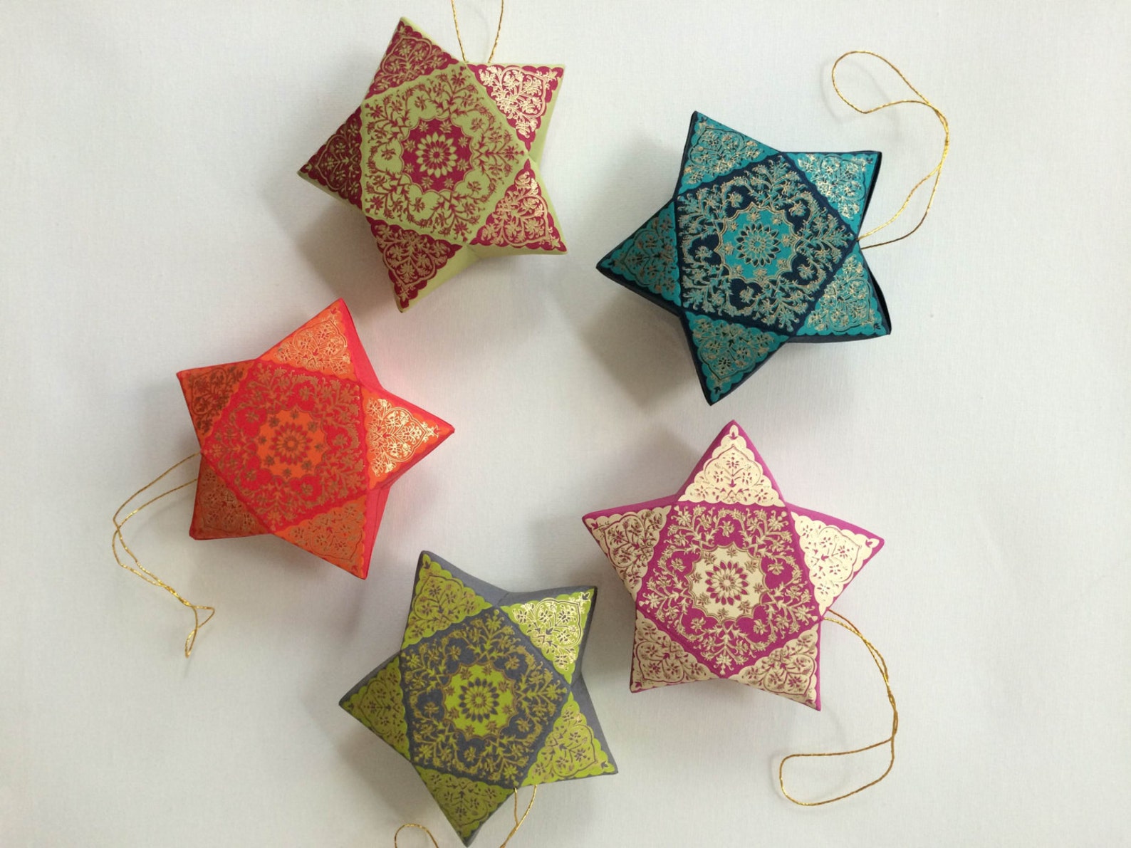 Hanging Star Box Holiday Ornaments Star Gift Box Holiday - Etsy