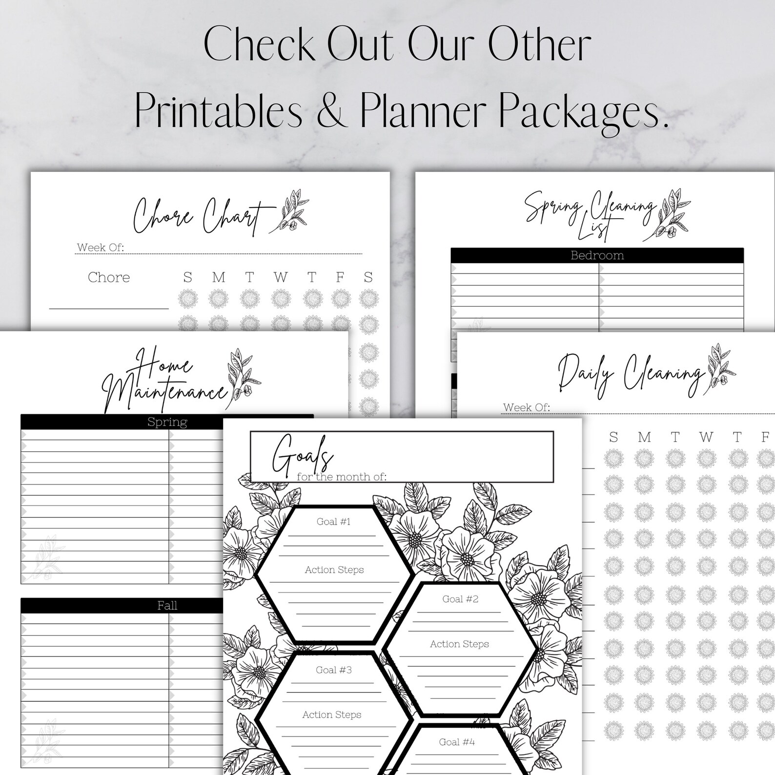Daily Habit Tracker Printable Routine Tracking Habits Goal Planner ...