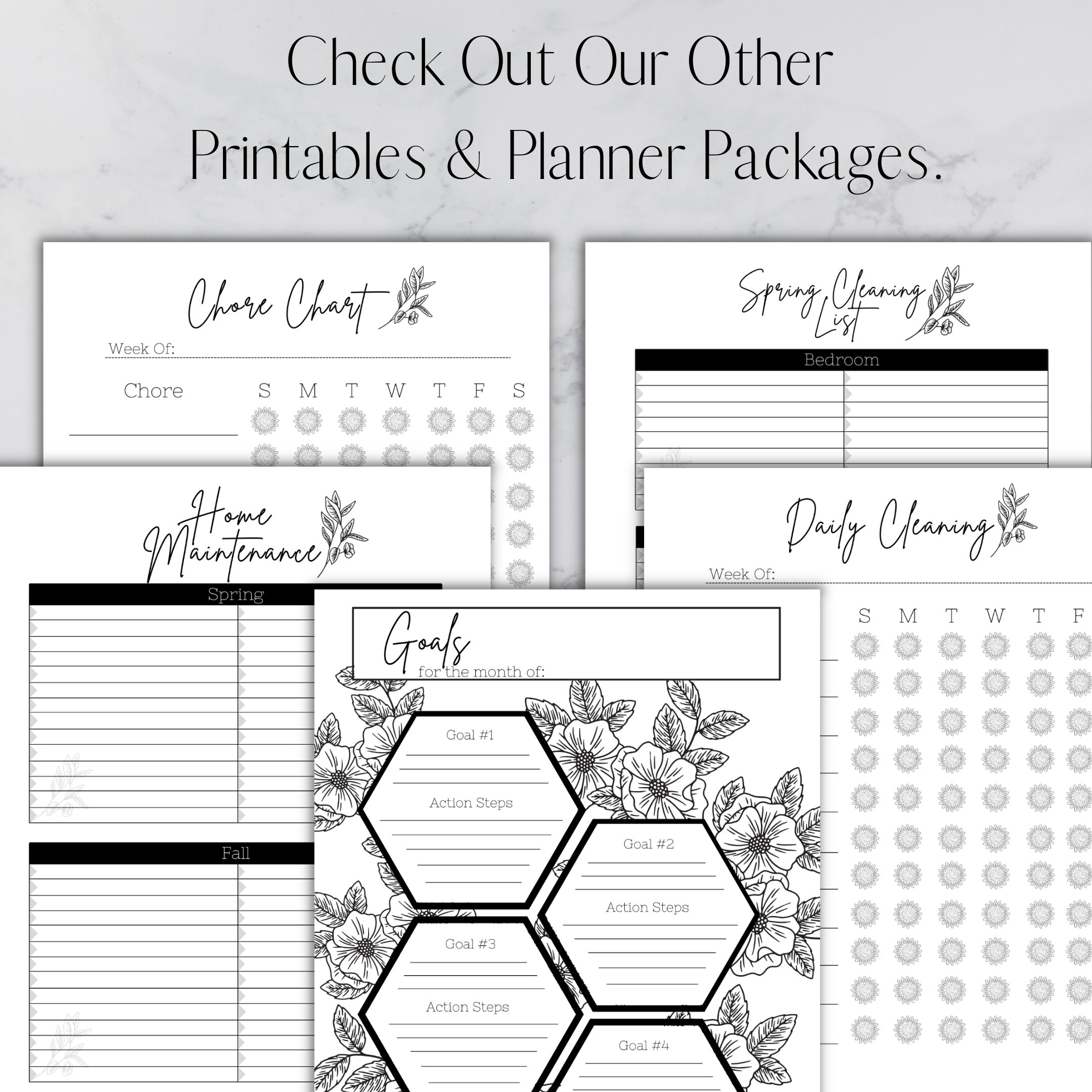 Daily Habit Tracker Printable Routine Tracking Habits Goal | Etsy