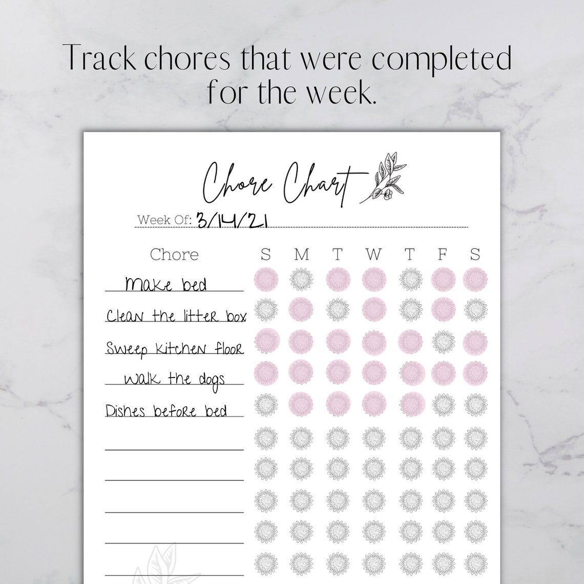 Daily Responsibilities Chore Chart | Visual Daily Routine | Kids Task ...