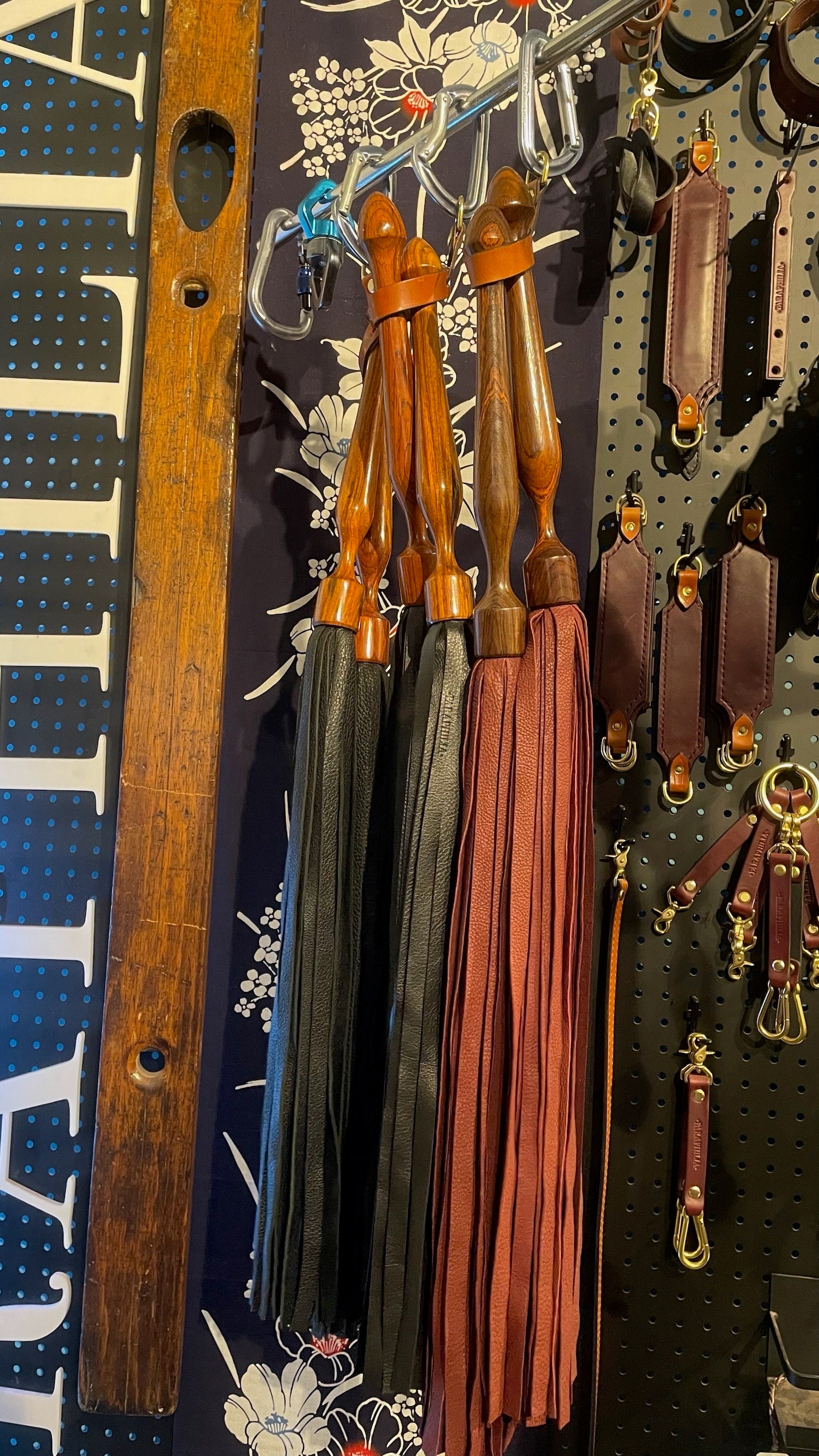 Leather Flogger: Cocobolo Wood Handle - Etsy