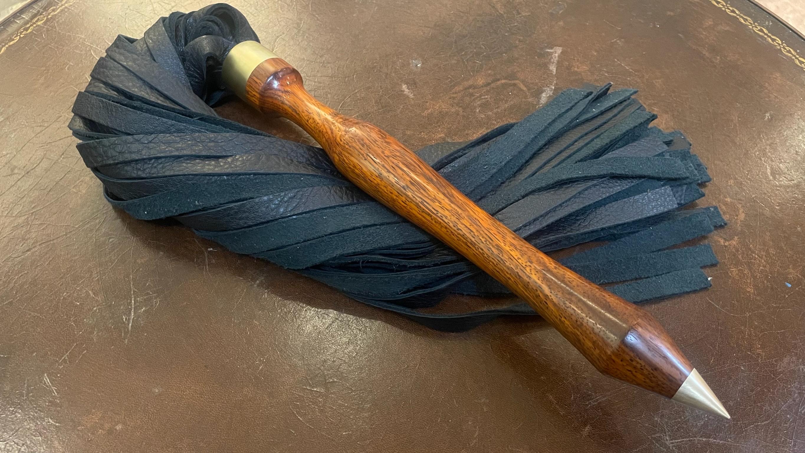 BDSM Flogger: Brass and Cocobolo Wood Handle - Etsy