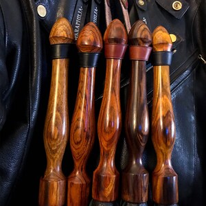 Leather Flogger: Cocobolo Wood Handle - Etsy