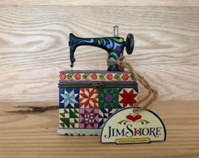 Jim Shore Trinket Box - Sewing Machine - Etsy