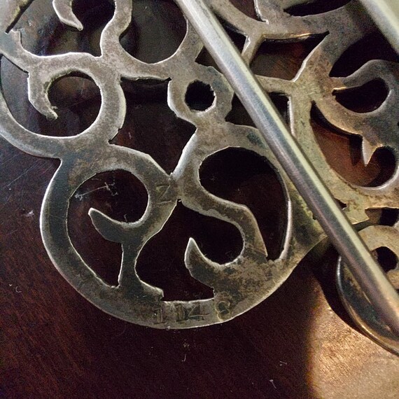 Antique, 1890s, 1895 Sterling Silver Art Nouveau Belt… - Gem