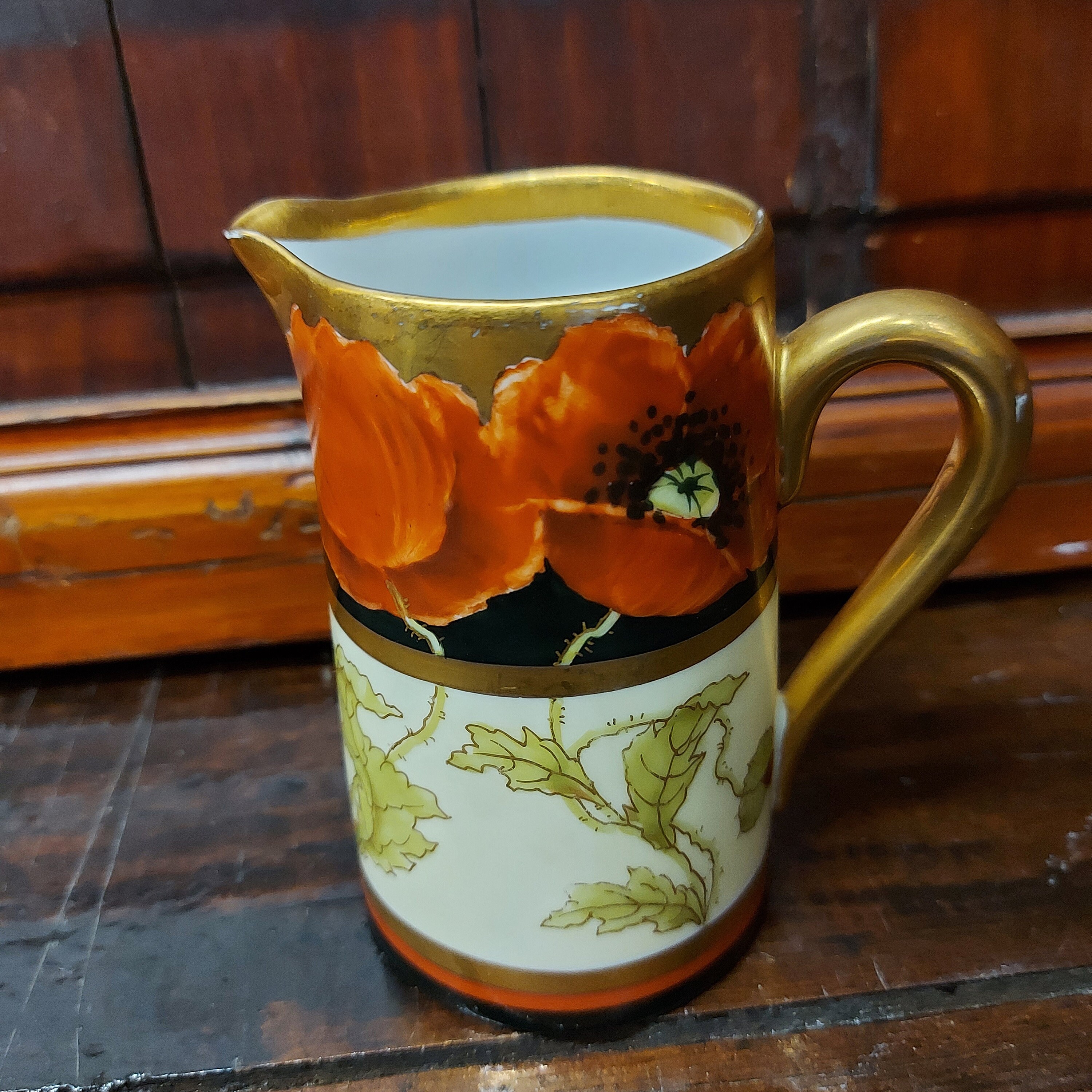 Vintage Nouveau Limoges/pickard Studios, Poppies and Black Design ...