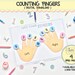 Counting Fingers Number Matching Printable Toddler Activity - Etsy