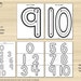 11 Large Outline Numbers Tracing Activities Worksheets for Kids, Learn ...