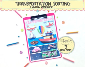 Water Transportation Preschool Activities - Etsy
