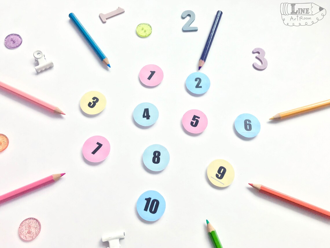 Counting Fingers Number Matching Printable Toddler Activity | Etsy