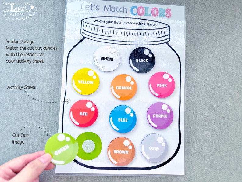 Educational Color Sorting Jar Hands on Activities for Kids, Preschool ...