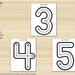 11 Large Outline Numbers Tracing Activities Worksheets for Kids, Learn ...