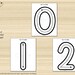 11 Large Outline Numbers Tracing Activities Worksheets for Kids, Learn ...