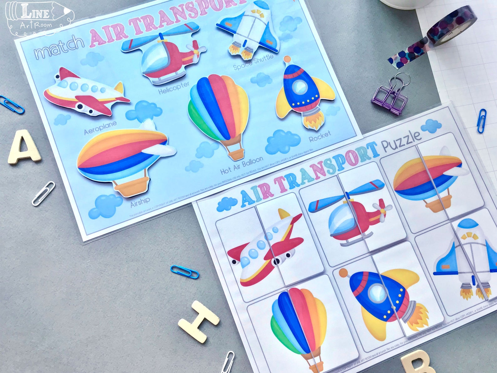 Transportation Learning Binder as Downloadable Toddler Activities ...