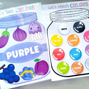 Educational Color Sorting Jar Hands on Activities for Kids, Preschool ...