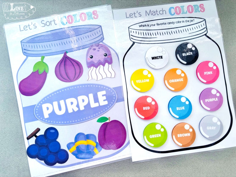 Educational Color Sorting Jar Hands on Activities for Kids, Preschool ...