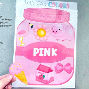 Educational Color Sorting Jar Hands on Activities for Kids, Preschool ...
