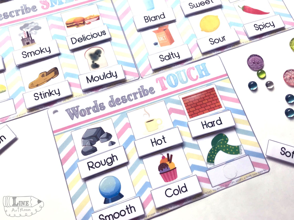 Five Senses Sorting Activity Cards. Body Puzzle. Body Parts - Etsy