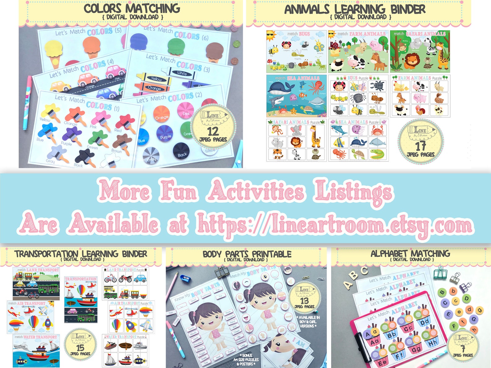 Transportation Learning Binder as Downloadable Toddler Activities ...