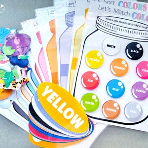 Educational Color Sorting Jar Hands on Activities for Kids, Preschool ...