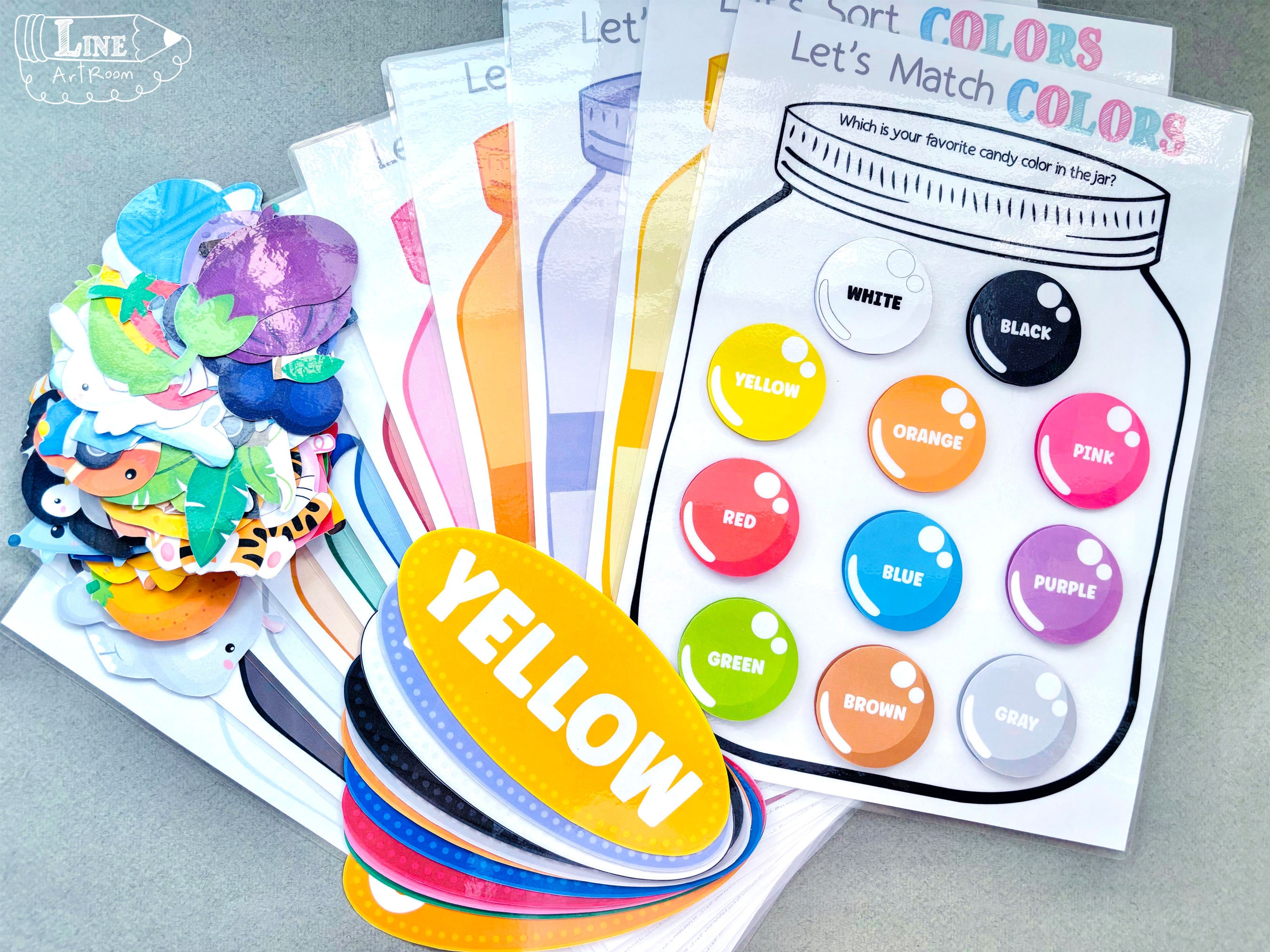 Educational Color Sorting Jar Hands on Activities for Kids, Preschool ...