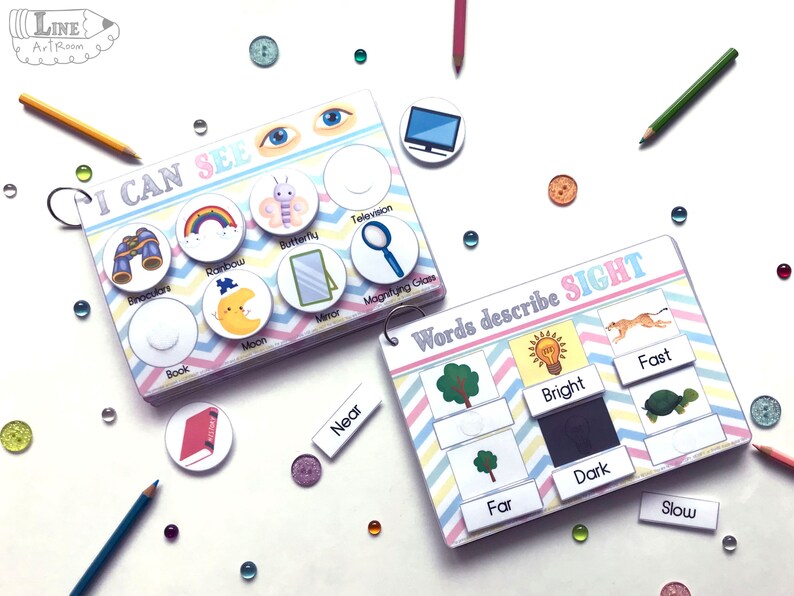 Five Senses Sorting Activity Cards. Body Puzzle. Body Parts - Etsy